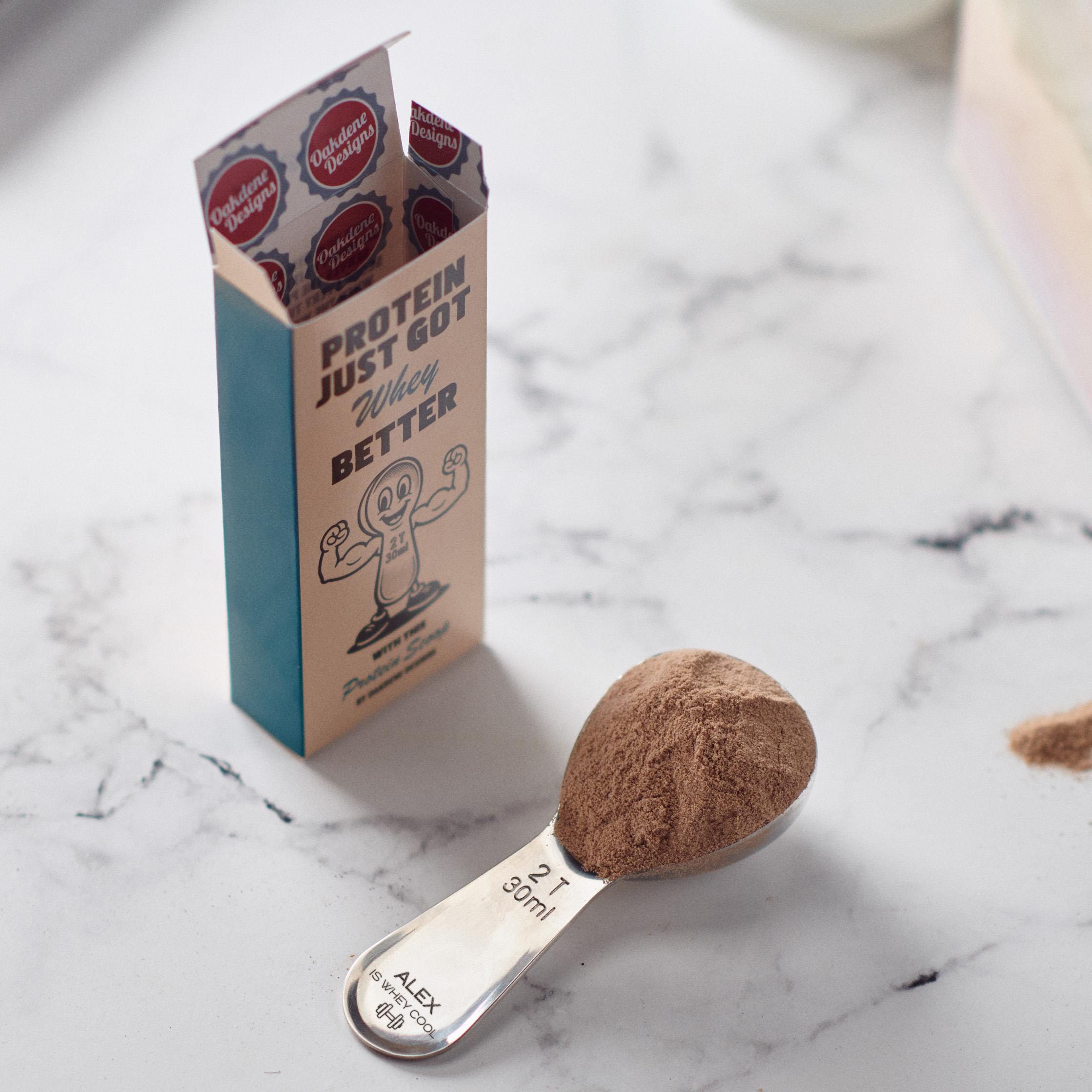 Personalised Metal Protein Scoop - Etsy UK
