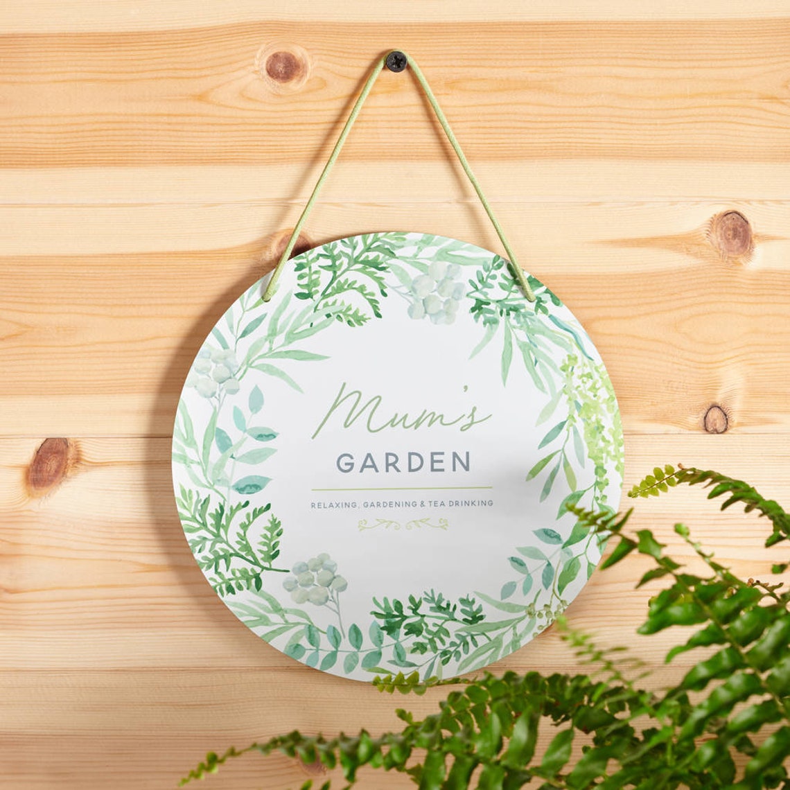 Personalised Round Metal Garden Sign - Etsy