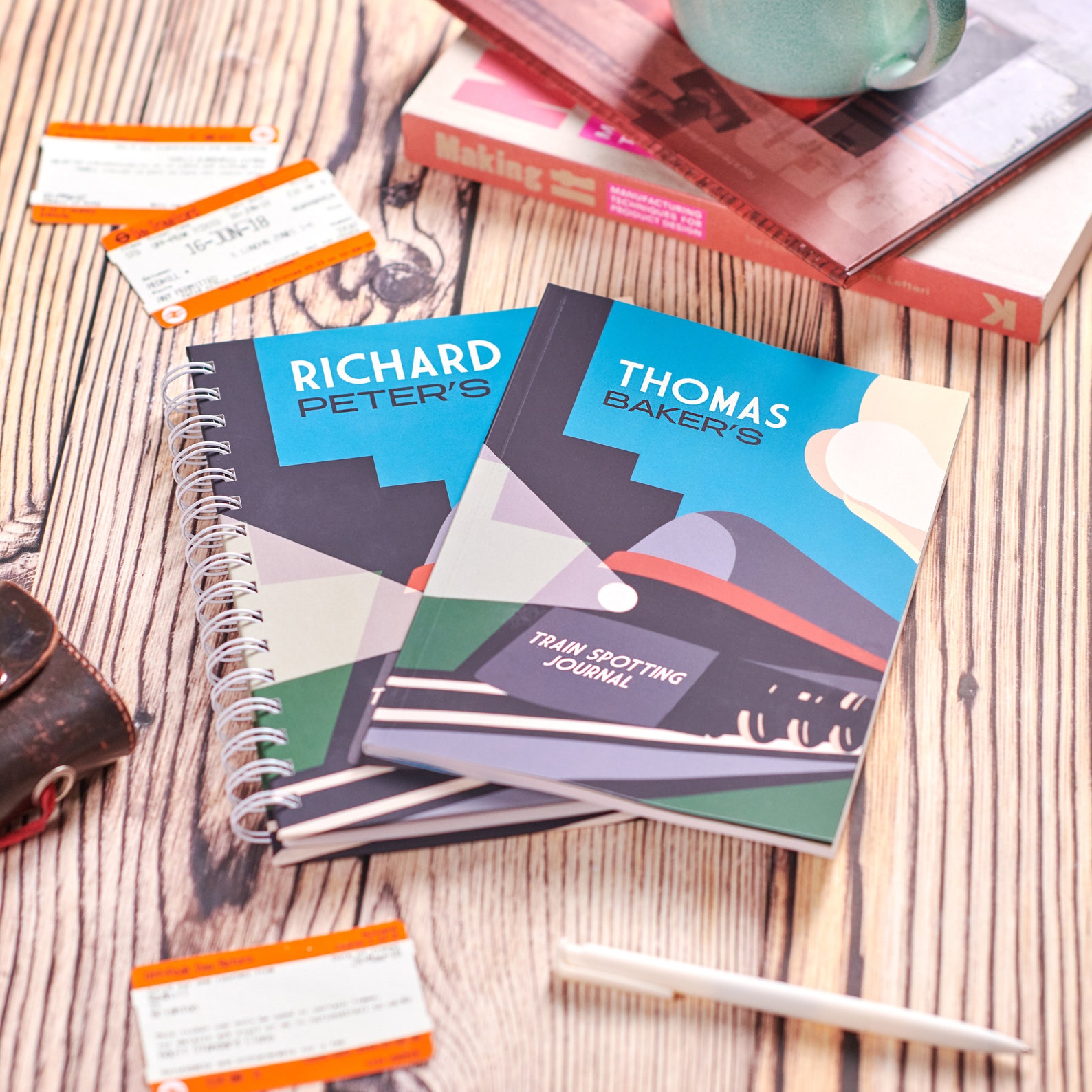 Personalised Train Spotting Journal Notebook - Railway Enthusiast Gift ...