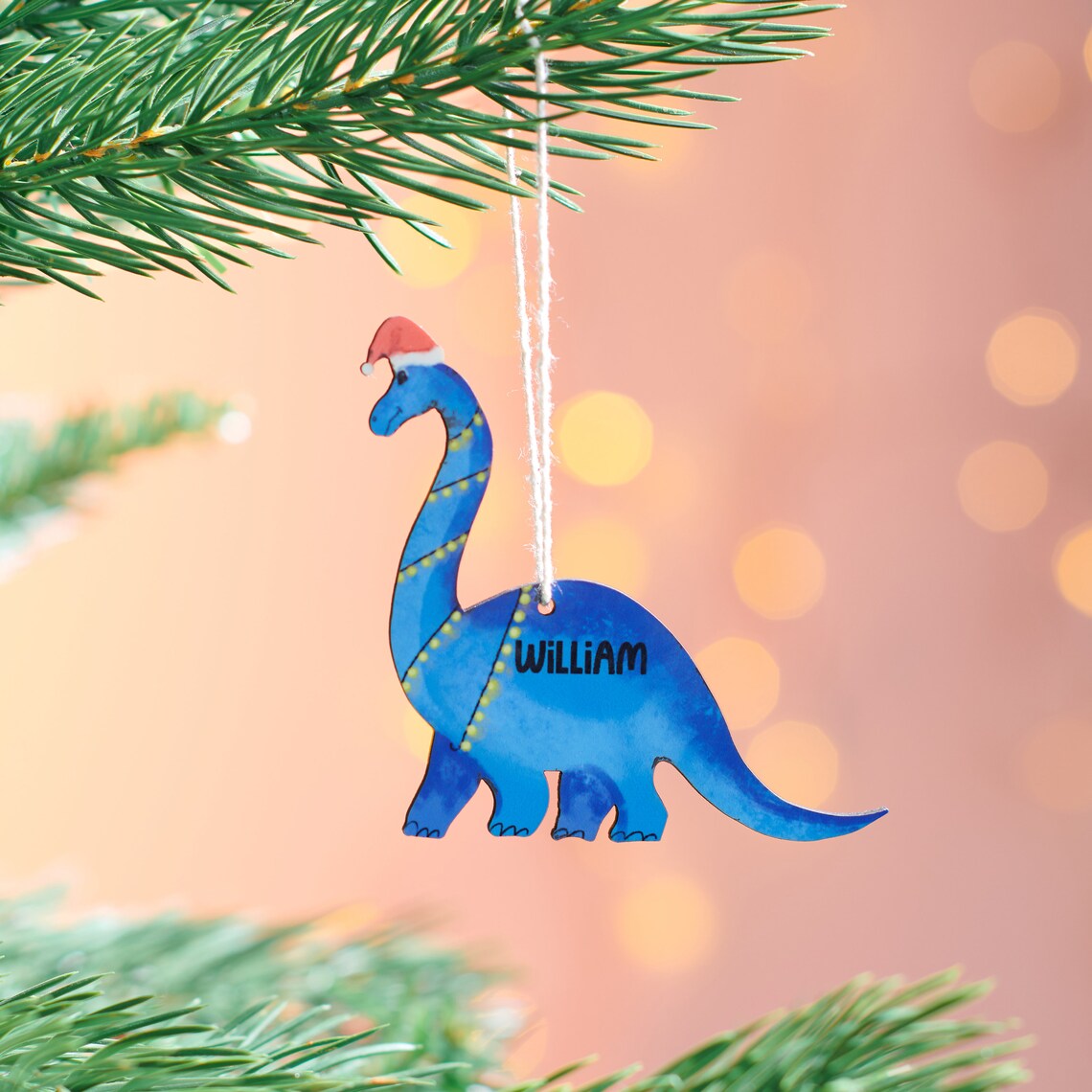 Personalised Dinosaur Decoration | Etsy