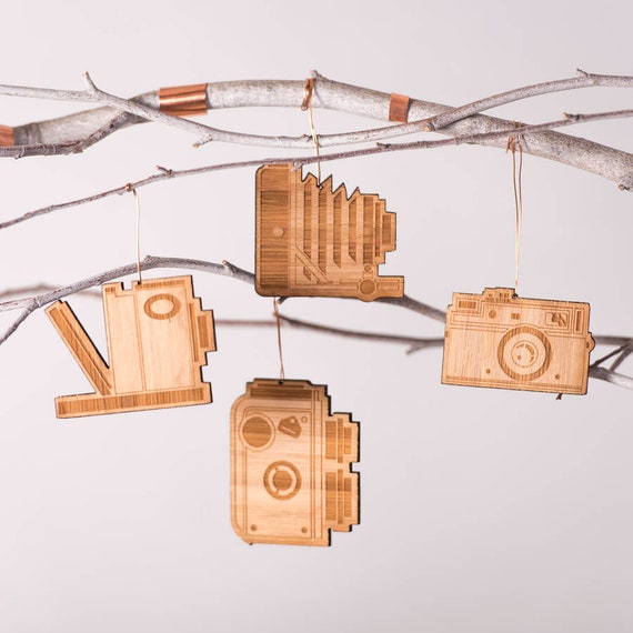 Set Of Four Vintage Camera Christmas Decorations | Etsy