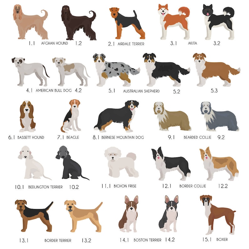 Personalised Dog Breed Christmas Hanging Decoration - Etsy UK