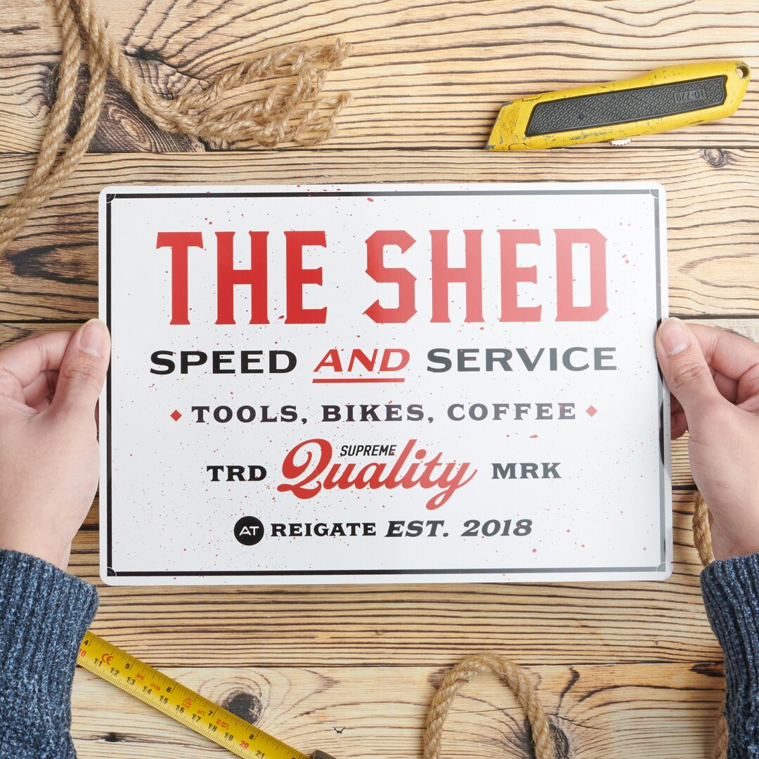 Personalised Vintage Inspired Tool Shed Sign - Etsy