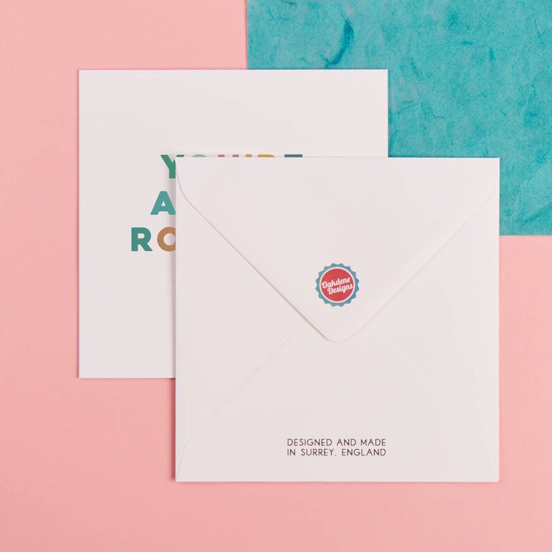 Colourful You're A Rockstar Card | Etsy