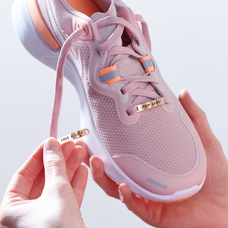 Personalised Rose Gold Metal Shoe Tags | Etsy