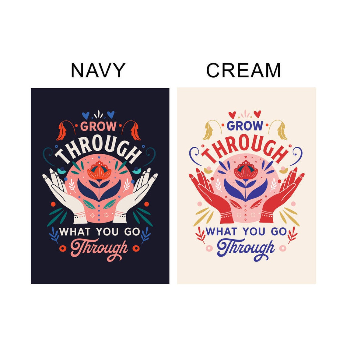 Grow Through What You Go Through Positive Print - Etsy