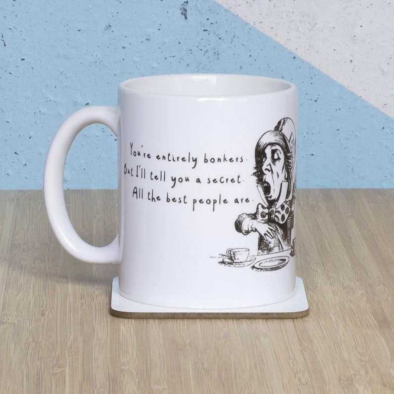 Alice in Wonderland 'entirely Bonkers' Mug | Etsy