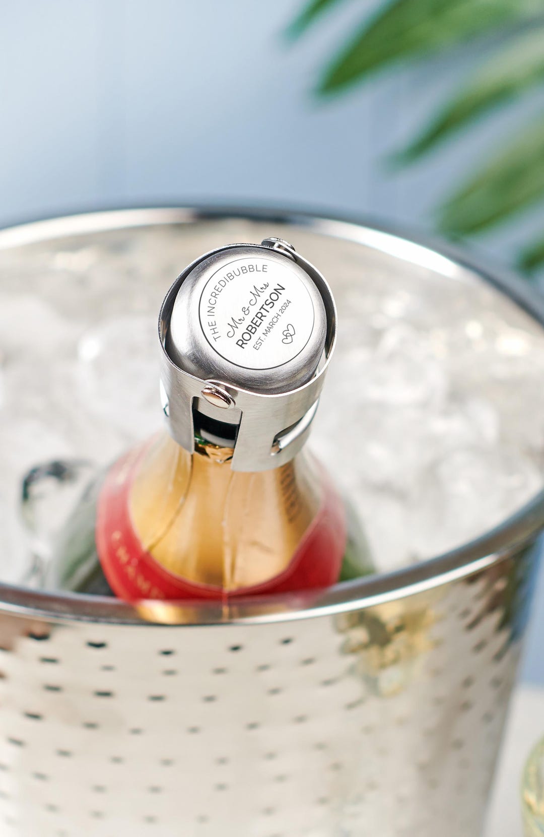 Personalised "incredibubble" Luxe Wedding Champagne Stopper | Custom ...