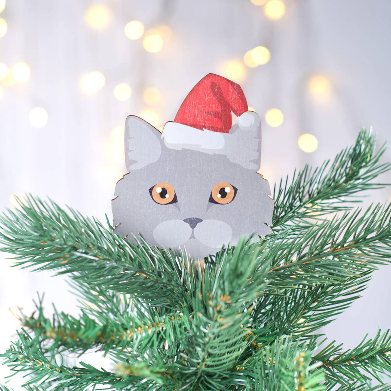 Personalised Cat Breed Tree Topper - Etsy