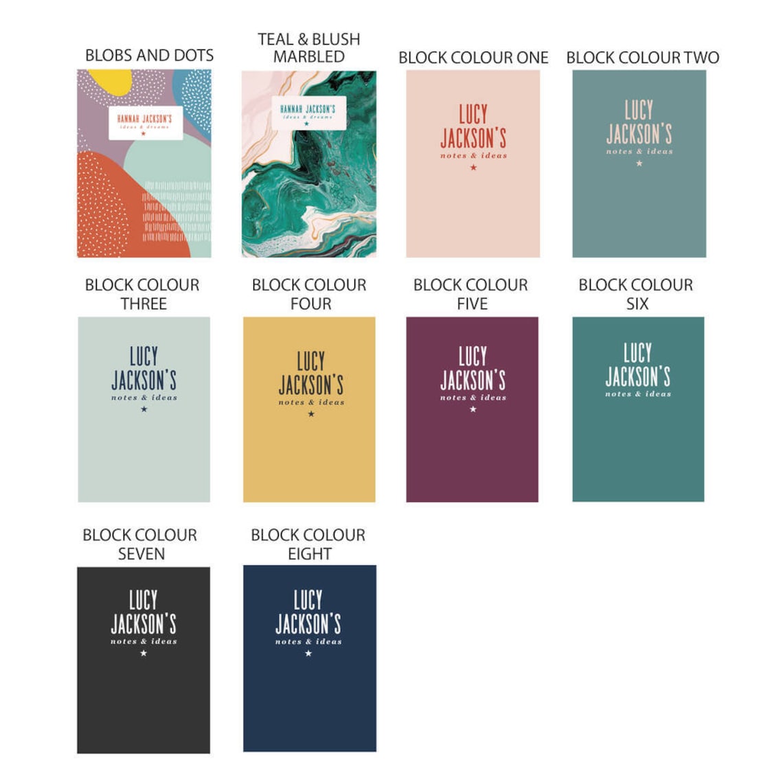 Design Your Own Personalised Notebook - Etsy UK