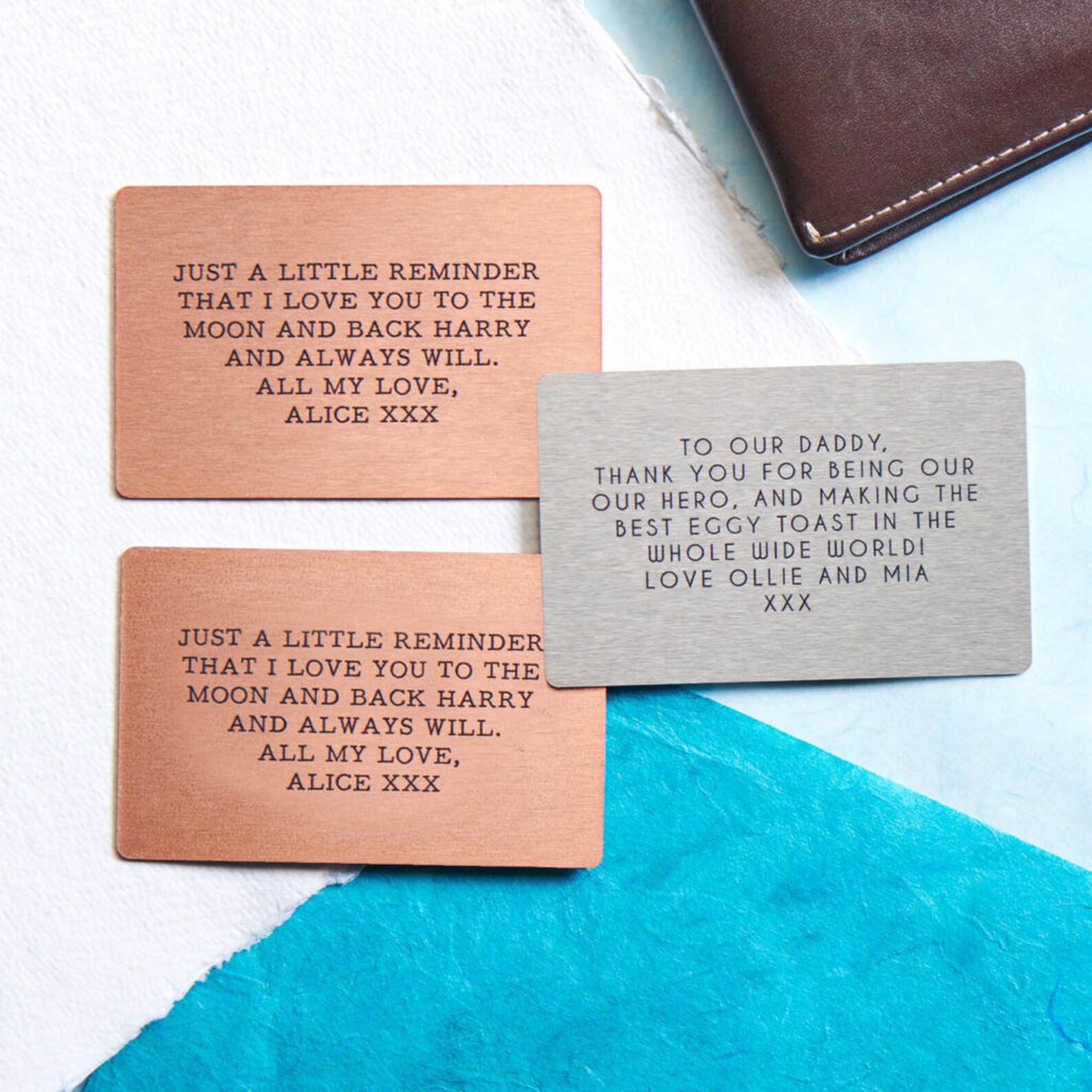 Personalised Metal Wallet Card - Etsy
