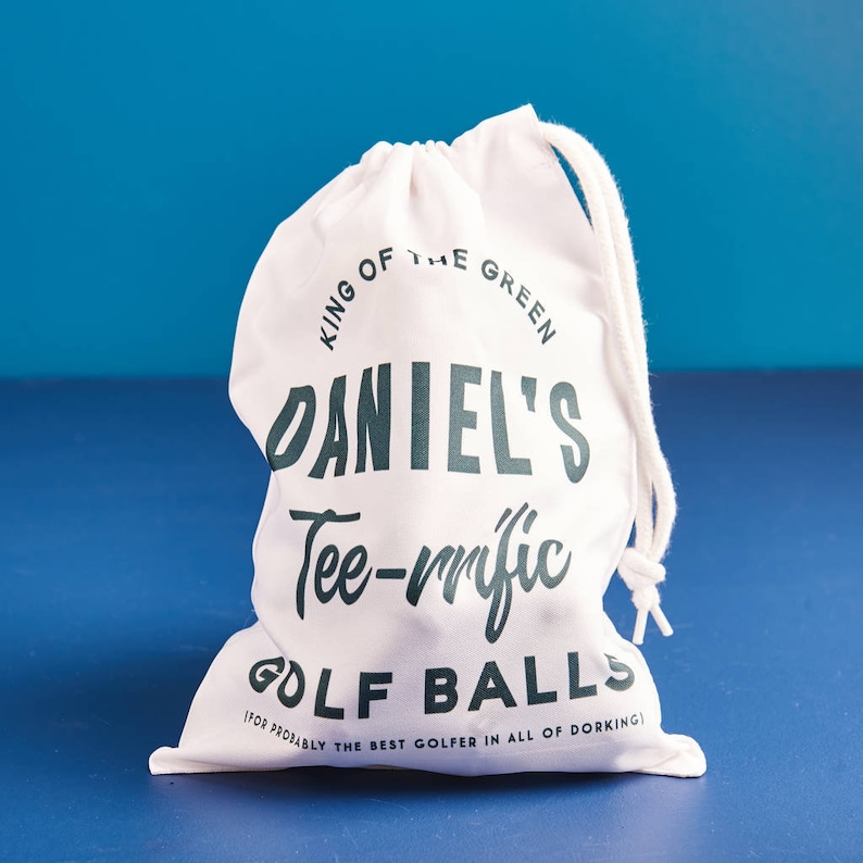 Personalised Initialed Golf Balls and Bag - Etsy