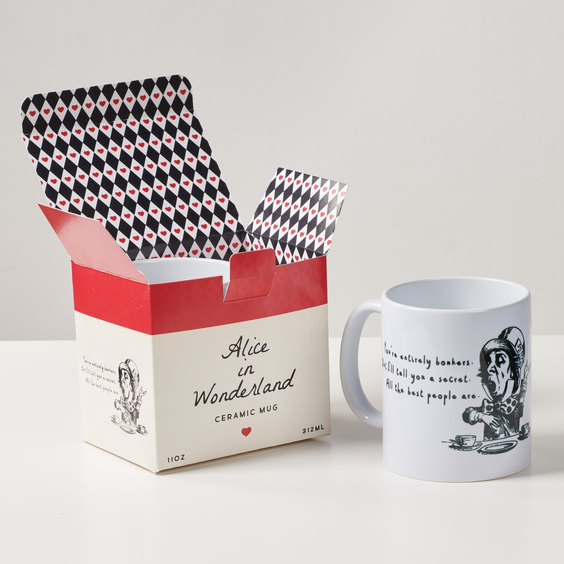 Alice in Wonderland 'entirely Bonkers' Mug - Etsy