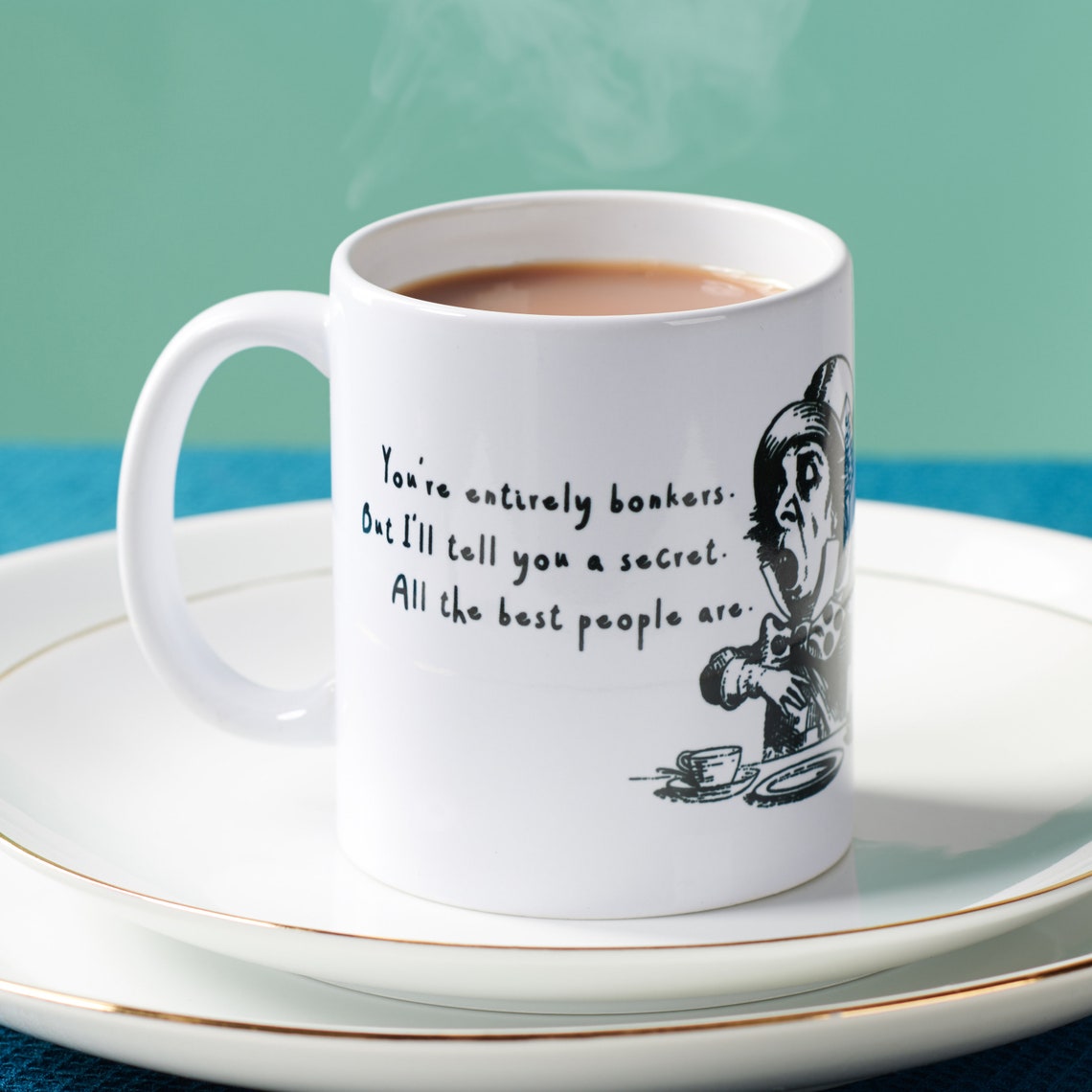 Alice in Wonderland 'entirely Bonkers' Mug - Etsy