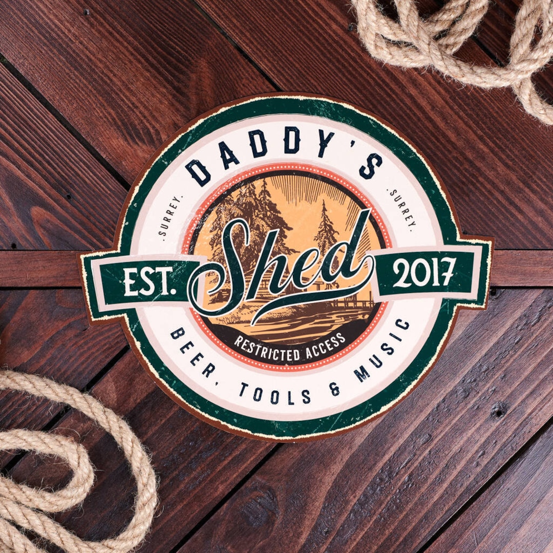 Personalised Metal Shed Sign - Etsy