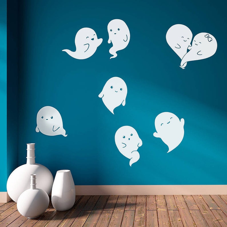 Ghosts Halloween Wall Stickers - Etsy