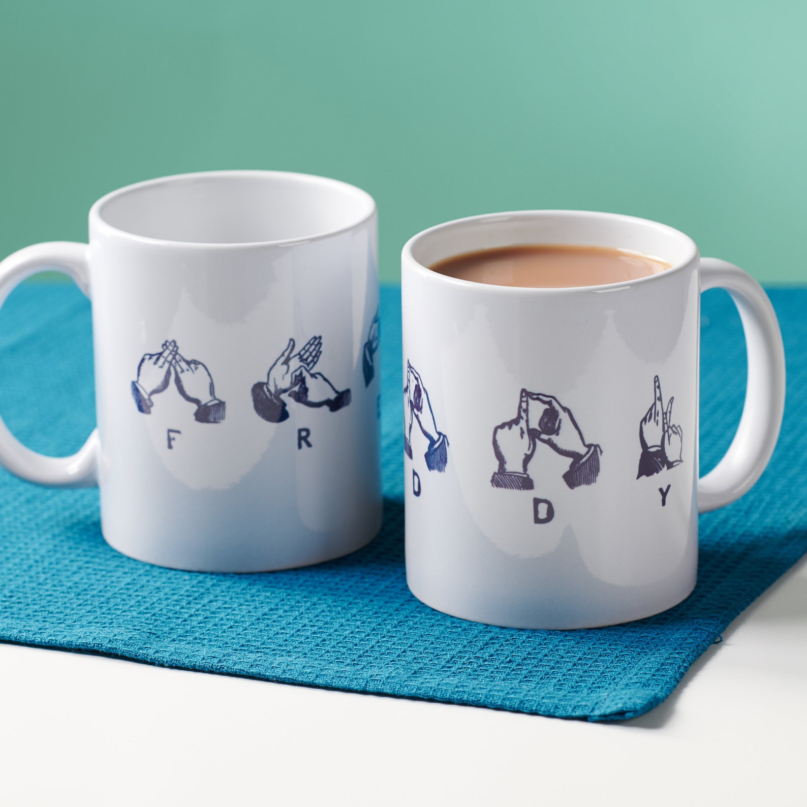 Personalised Name Sign Language Mug - Etsy