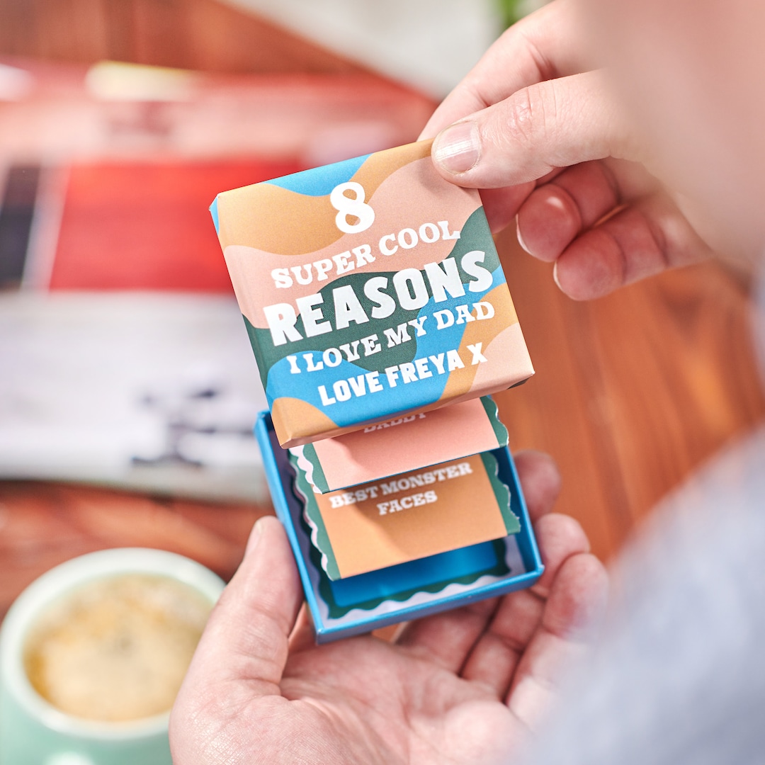 Personalised 'reasons I Love You Dad' Pop Out Box - Etsy