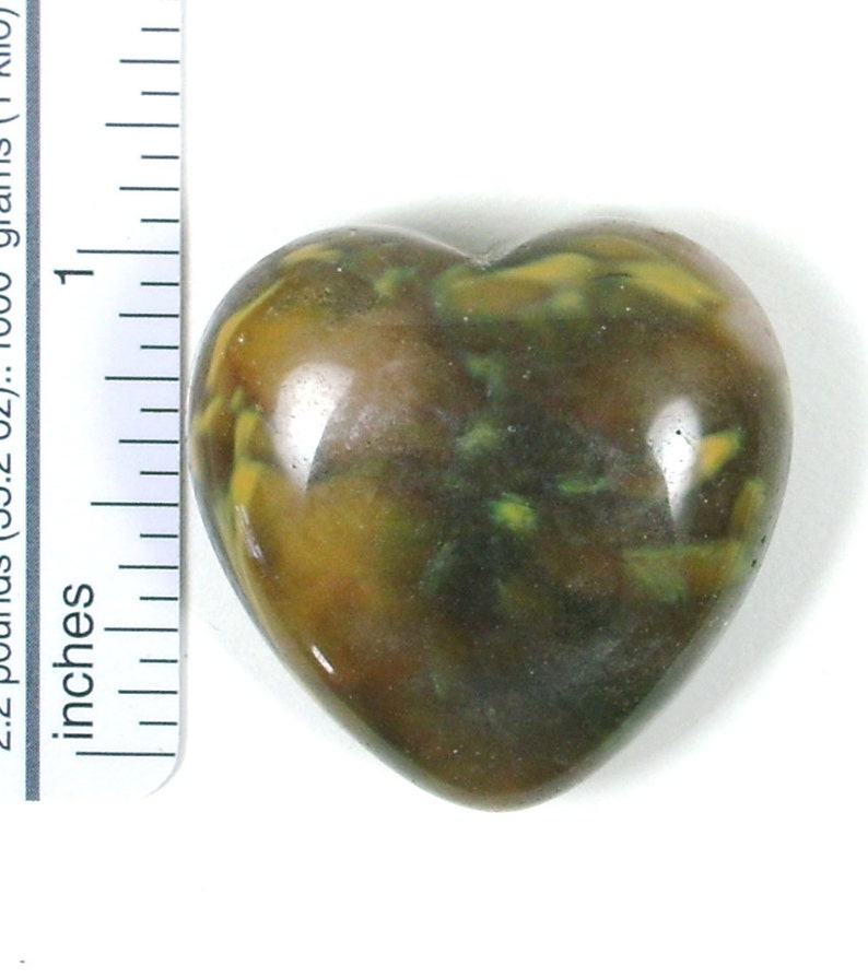 Cherry Quartz Puffed Glass Heart Focal, 30mm X 28mm, Brown, Yellow - Etsy