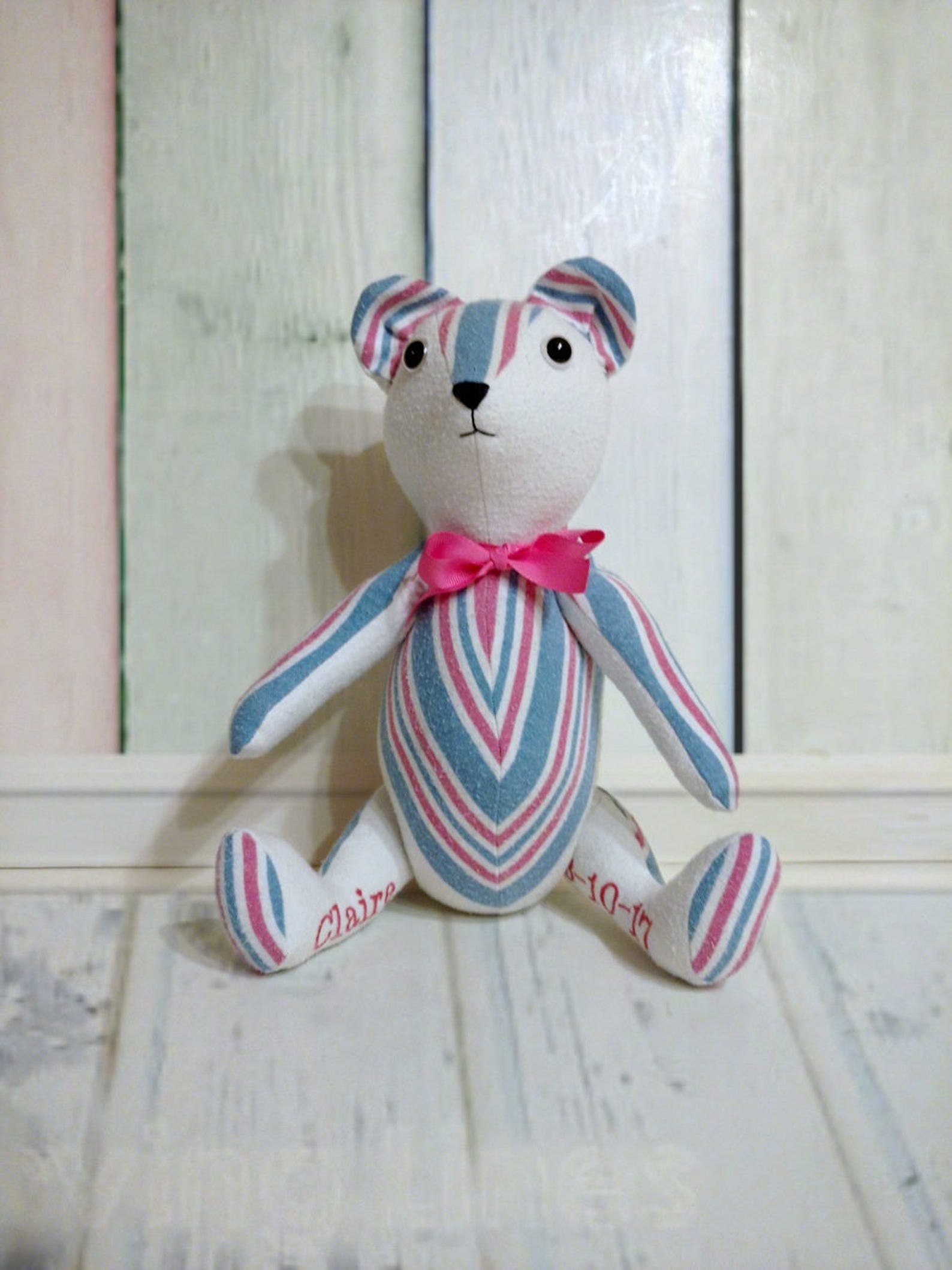 Personalized Stuffed Animal - Swaddle Blanket Bear - Baby Gift ...