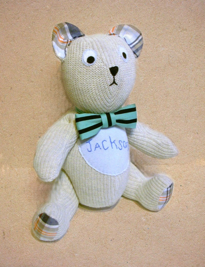 Custom Bear - Memory Bear - Handmade Teddy Bear - Personalized Bear ...