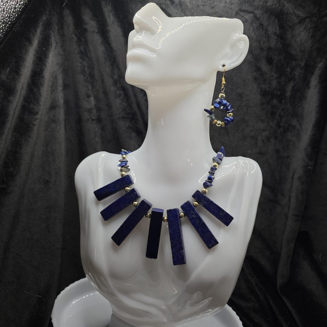 Lapis Fan Set - Etsy