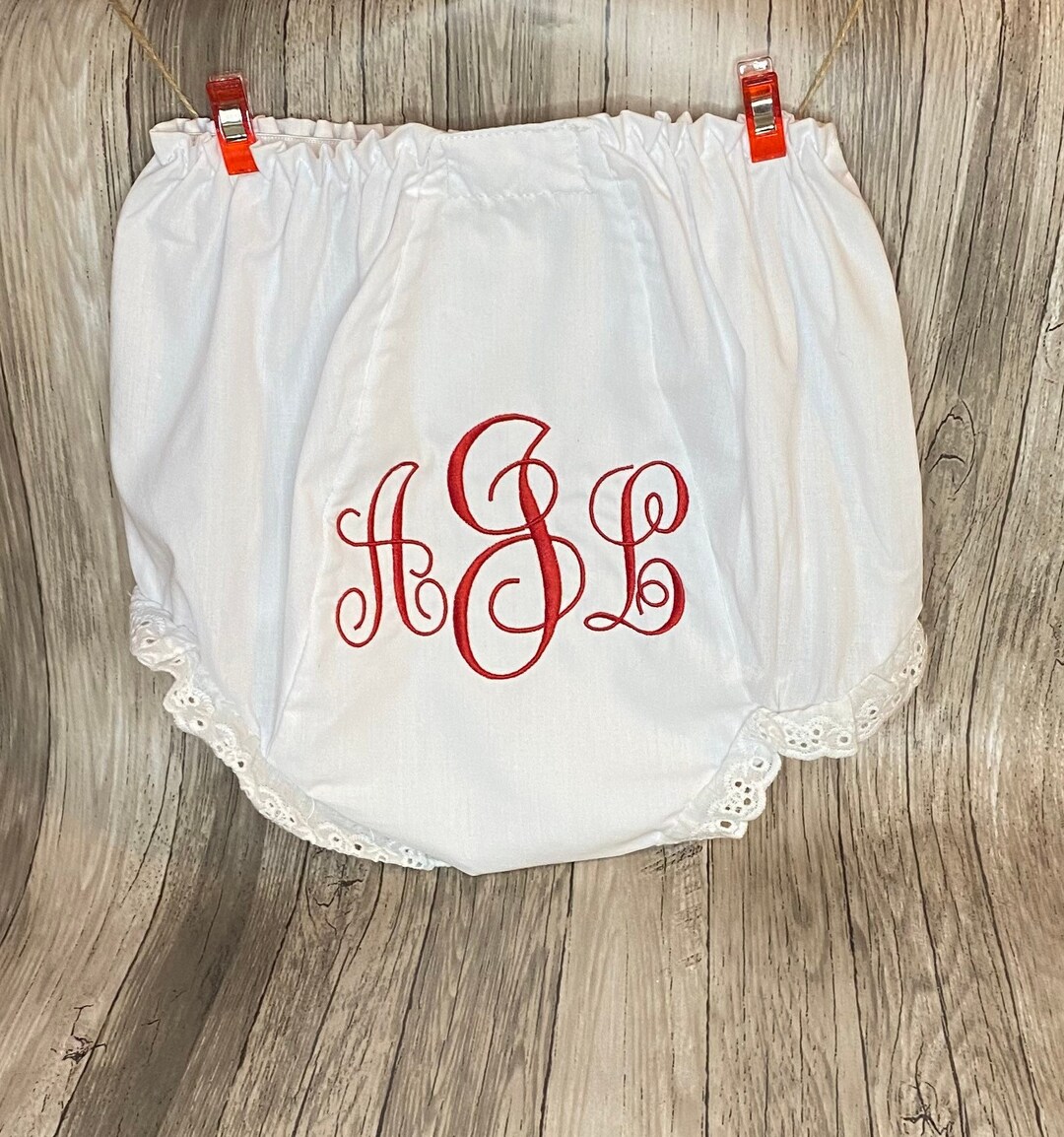 Monogrammed Infant Bloomer - Baby Diaper Cover - Newborn Pictures ...