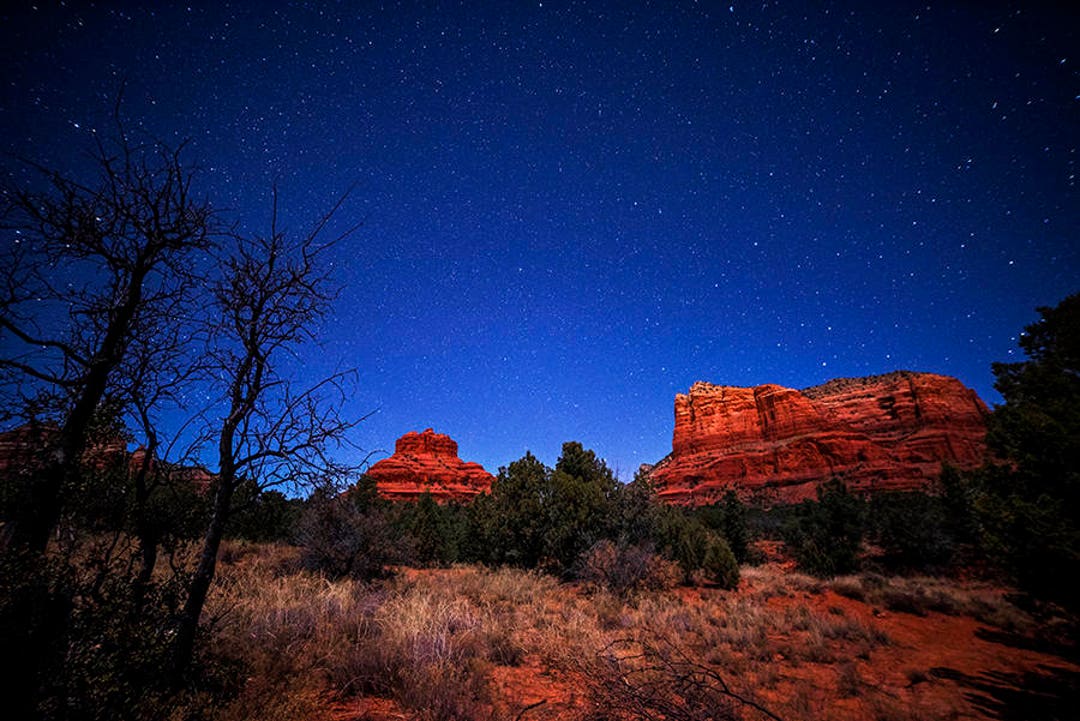 Starry Sky Over Sedona Arizona, Sedona AZ, Sedona Arizona, Sedona Print ...