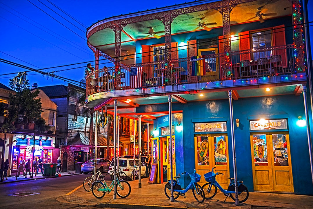 New Orleans Print, Frenchmen Street, Balcony, Balconies, Night Life ...
