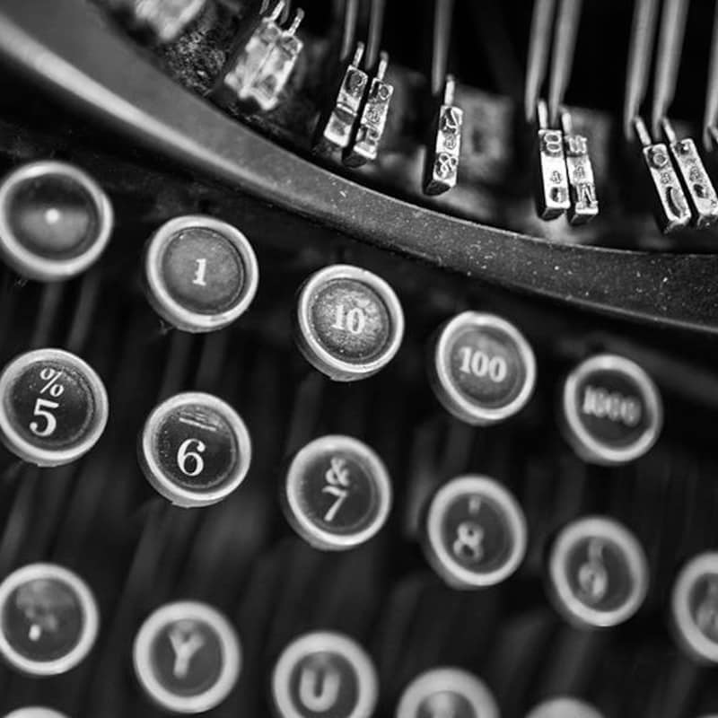 Typewriter Print - Etsy