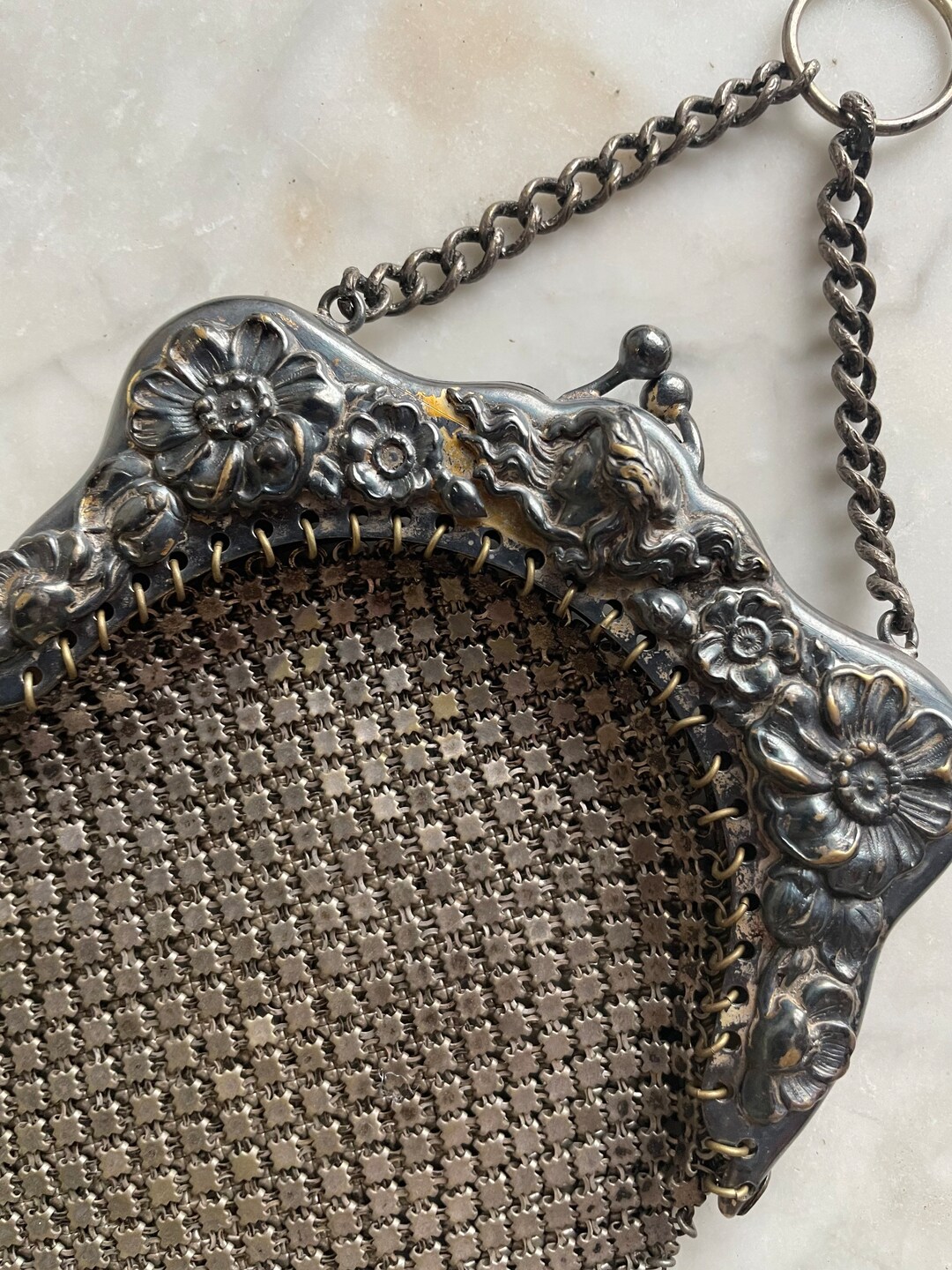 Antique Art Nouveau Mesh Purse - Etsy