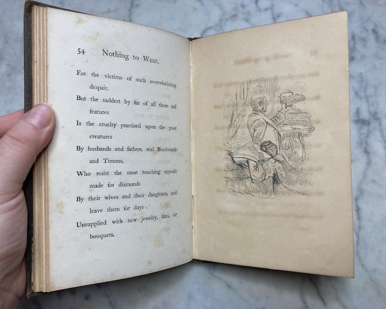 Victorian Satirical Poem nothing to Wear - Etsy