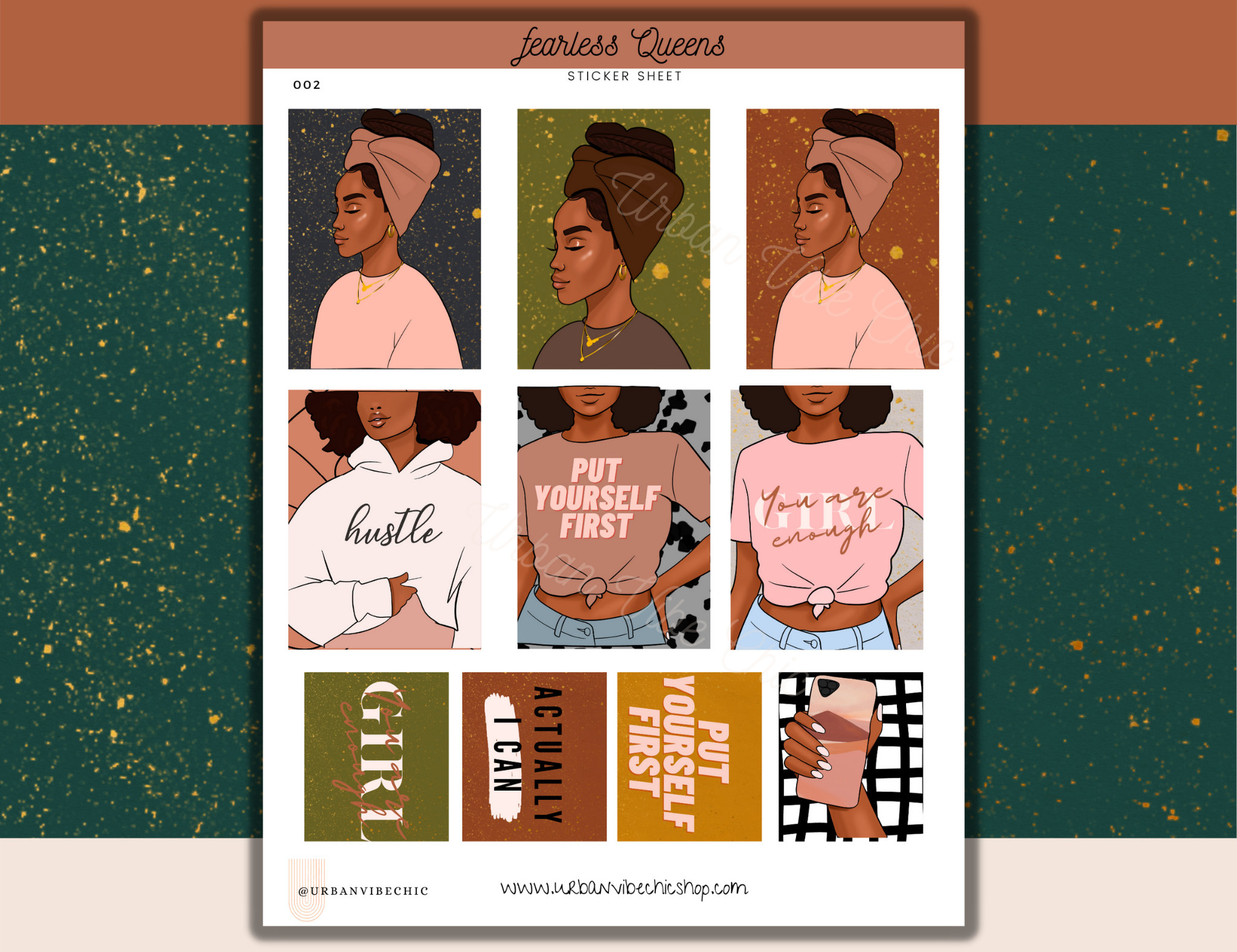Fearless Queens black Girl Stickers African American - Etsy