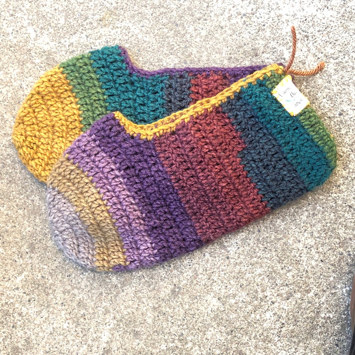 Handmade Crochet Slipper Socks: Cozy Knit House Shoes - Etsy