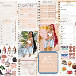 Black Girl Digital Planner, Nurse Digital Planner, Black Girl Digital ...