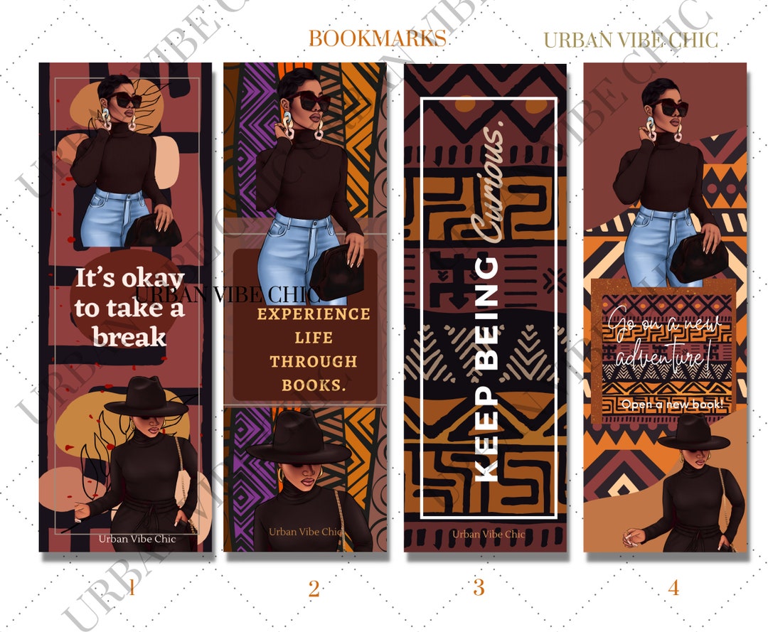 Black Girl Bookmarks african American Gifts Gifts for Her - Etsy