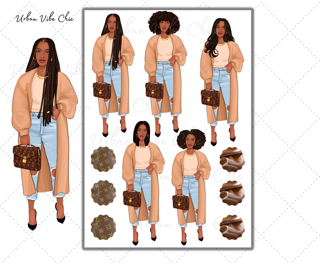 Black Girl Magic Planner Sticker Sheets, Black Women, African American ...