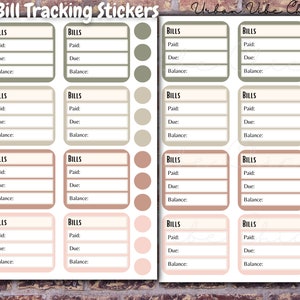Savings Challenge Stickers: Budget Planner Tracker (printable) - Etsy