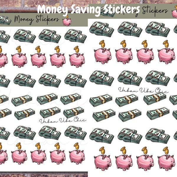 Savings Challenge Stickers - Etsy