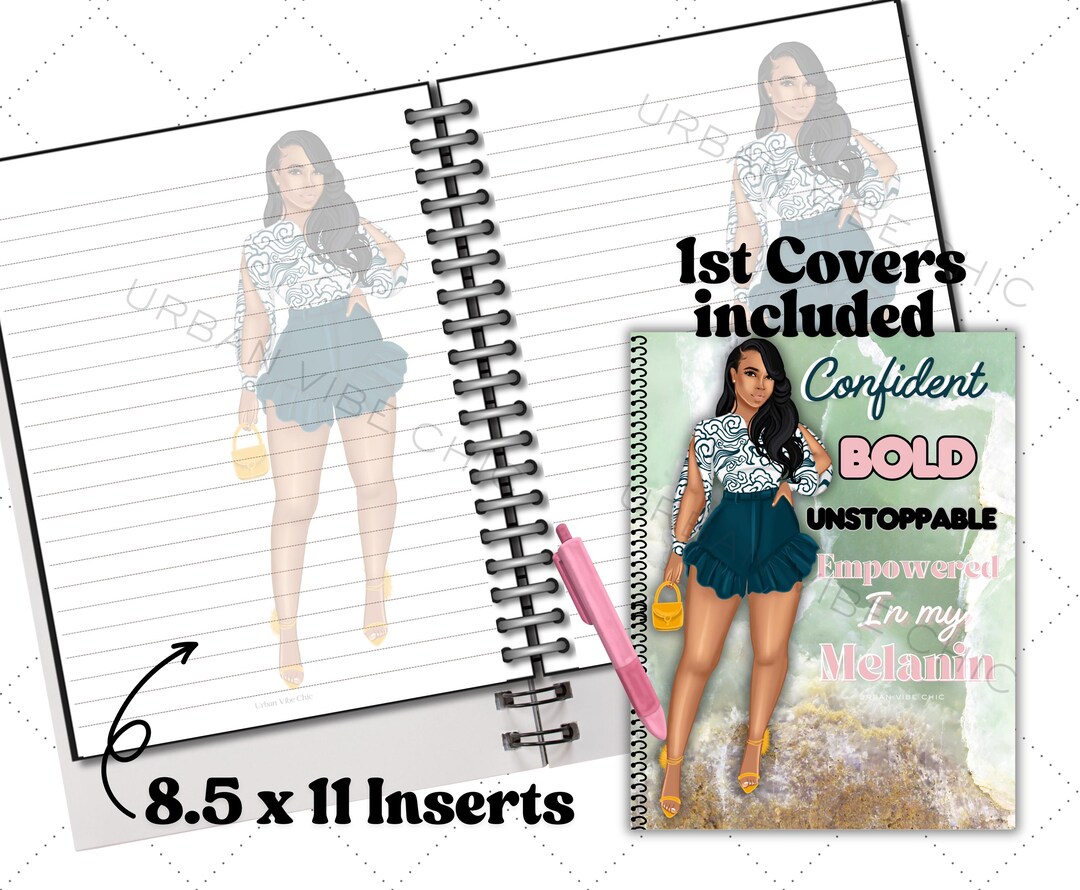Printable Planner & Journal Covers With Matching Inserts, Black Girl ...