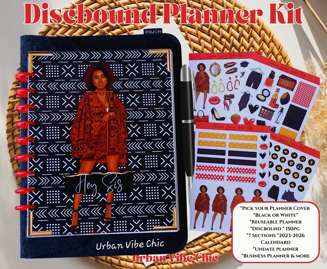 Black Girl Discbound Planner: Urban Vibe Chic, Undated - Etsy