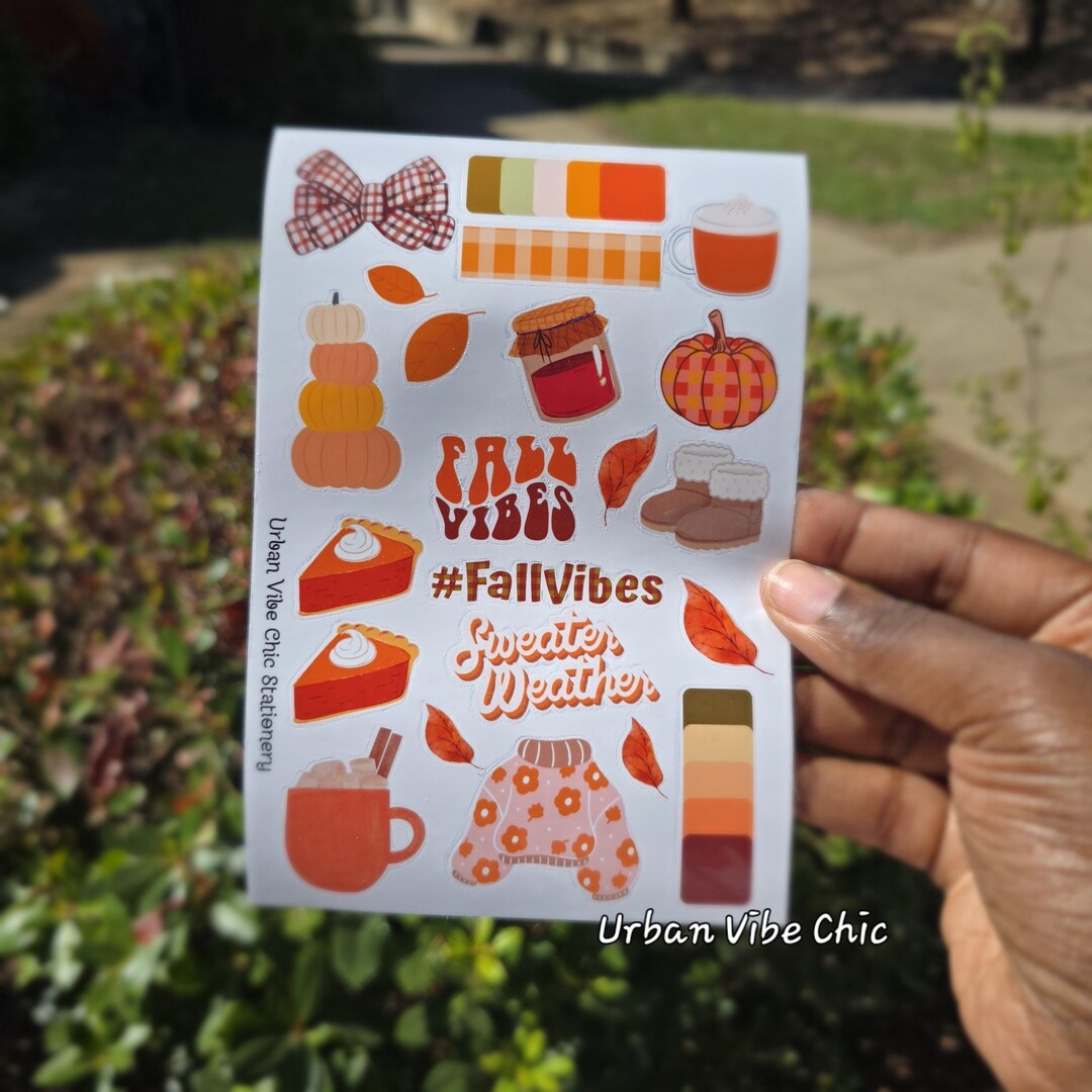 Fall Cozy Stickers: Autumn Planner Stickers (22 Pc) - Etsy