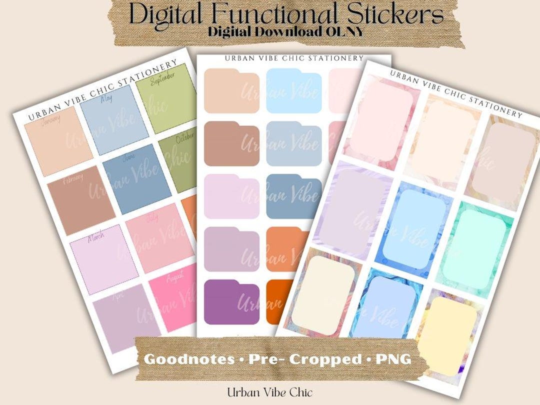 Planner Widgets, Basic Theme Stickers, Modern Digital Widget Stickers ...