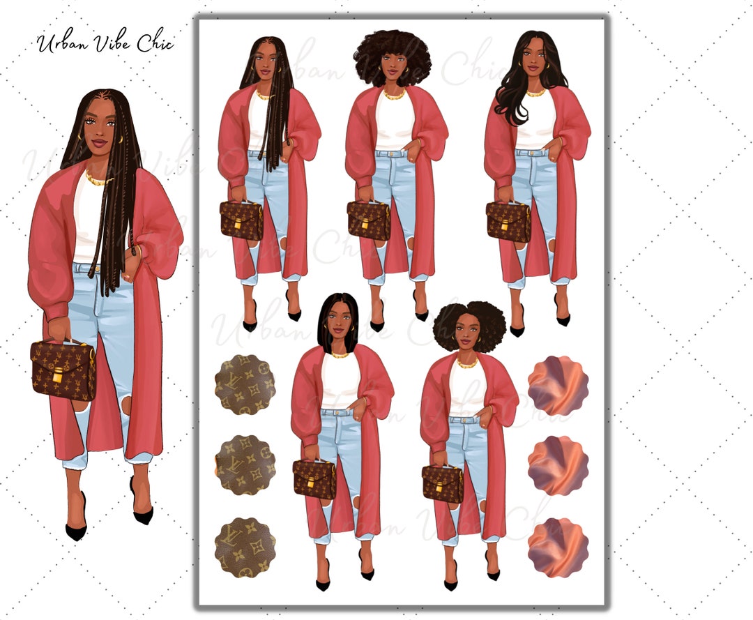 Black Girl Magic Planner Sticker Sheets, Black Women, African American ...