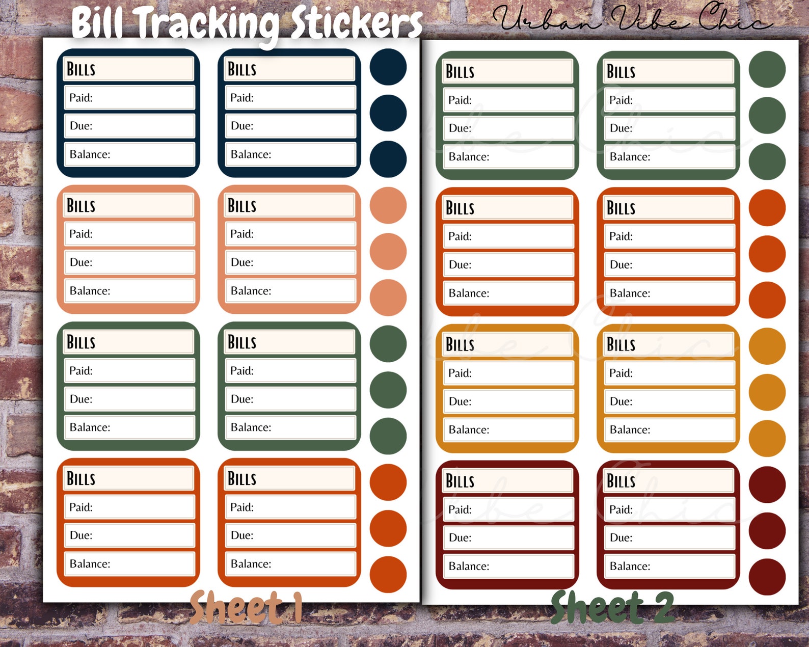 Savings Challenge Stickers: Budget Planner Tracker (printable) - Etsy