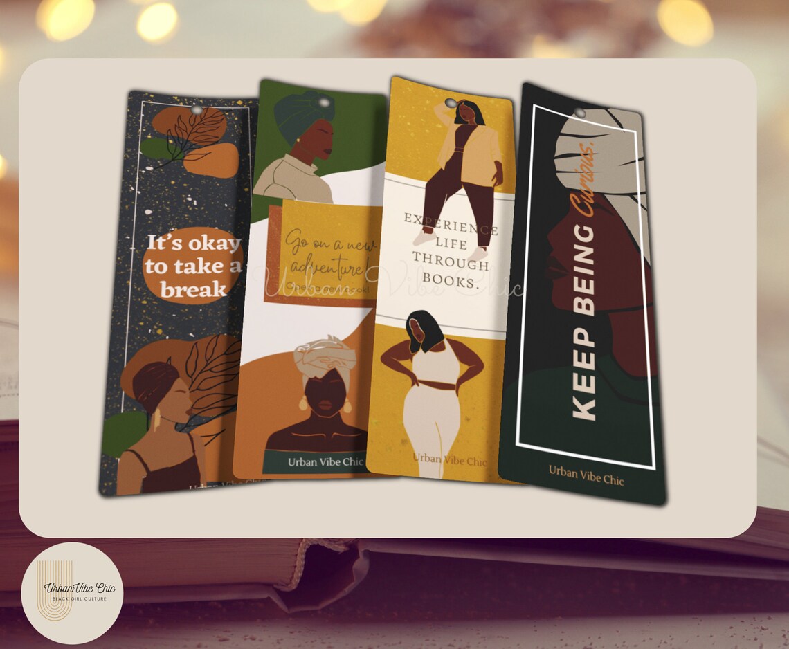 Black Girl Bookmarks african American Gifts Gifts for Her - Etsy