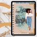 Black Girl Digital Journal Goodnotes Planner Undated Digital Stickers ...