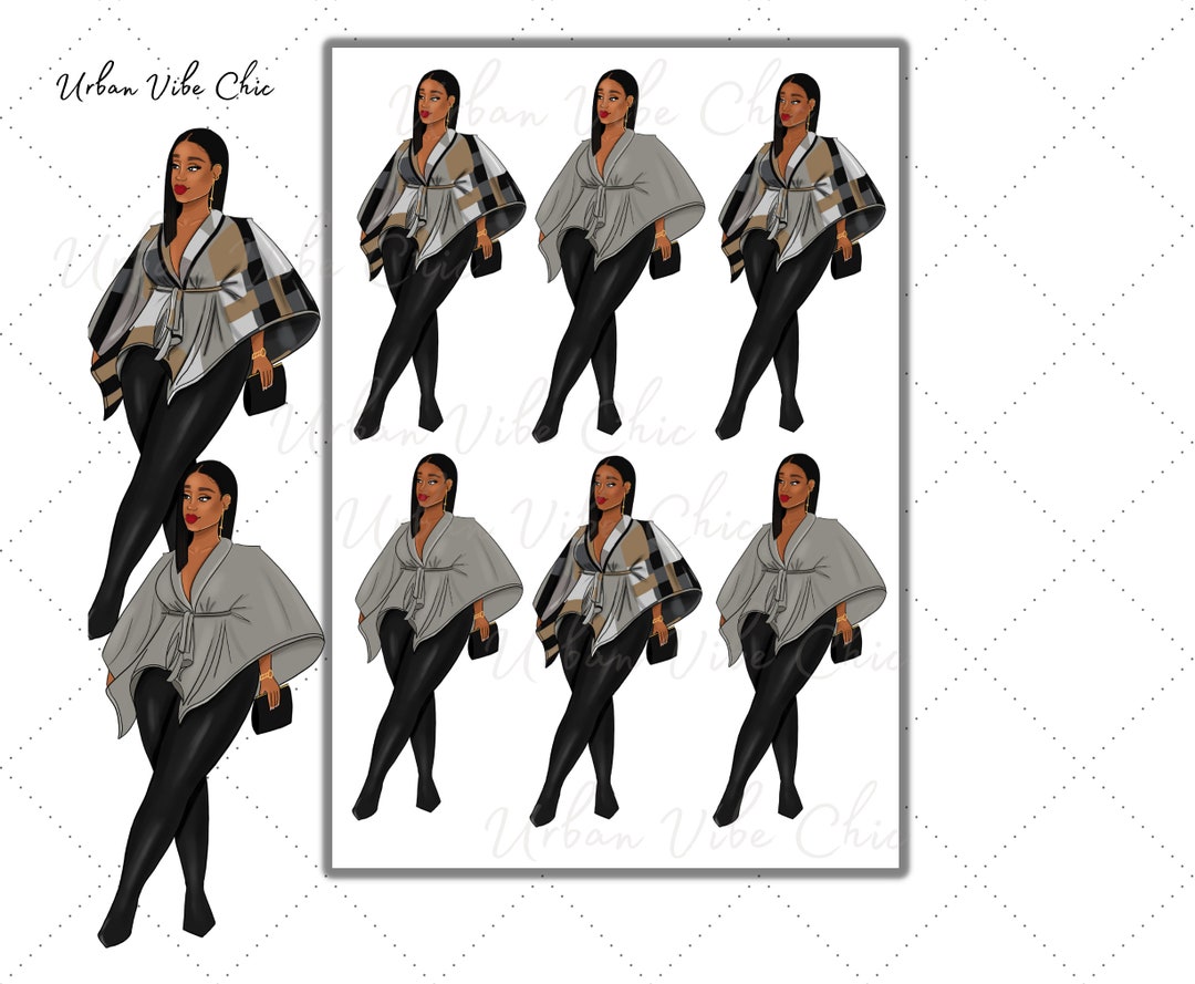 Black Girl Magic Planner Sticker Sheets, Black Women, African American ...