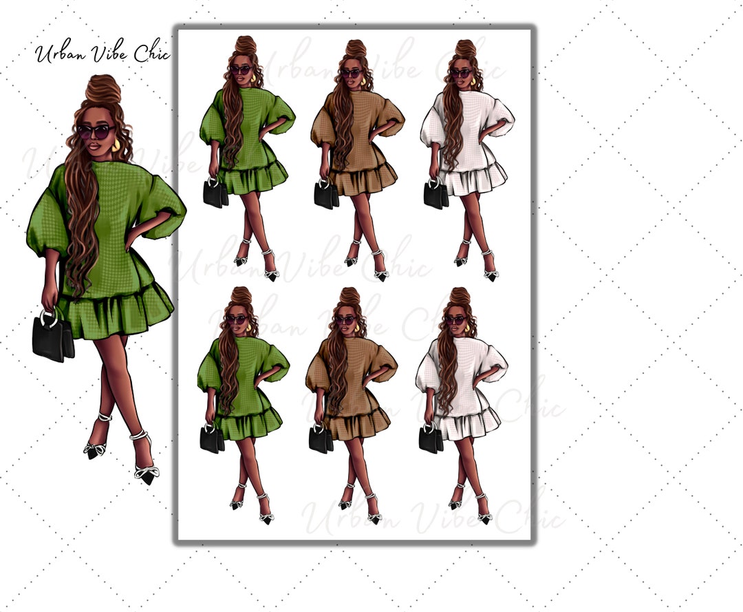 Black Girl Magic Planner Sticker Sheets, Black Women, African American ...