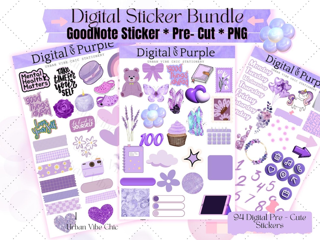 Goodnote Stickers, Digital Stickers, Printable Planner Stickers ...